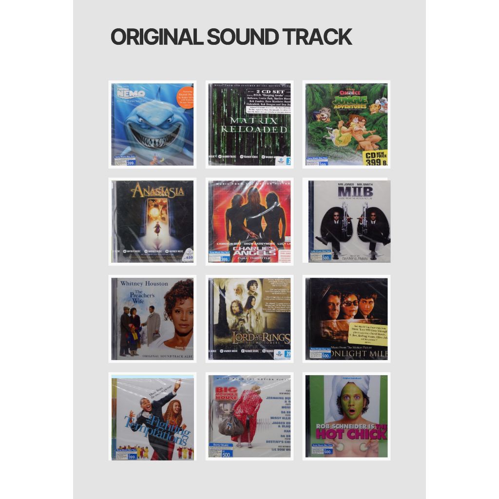International Music Cd Original sound tracks Assorted Camp Cover ...