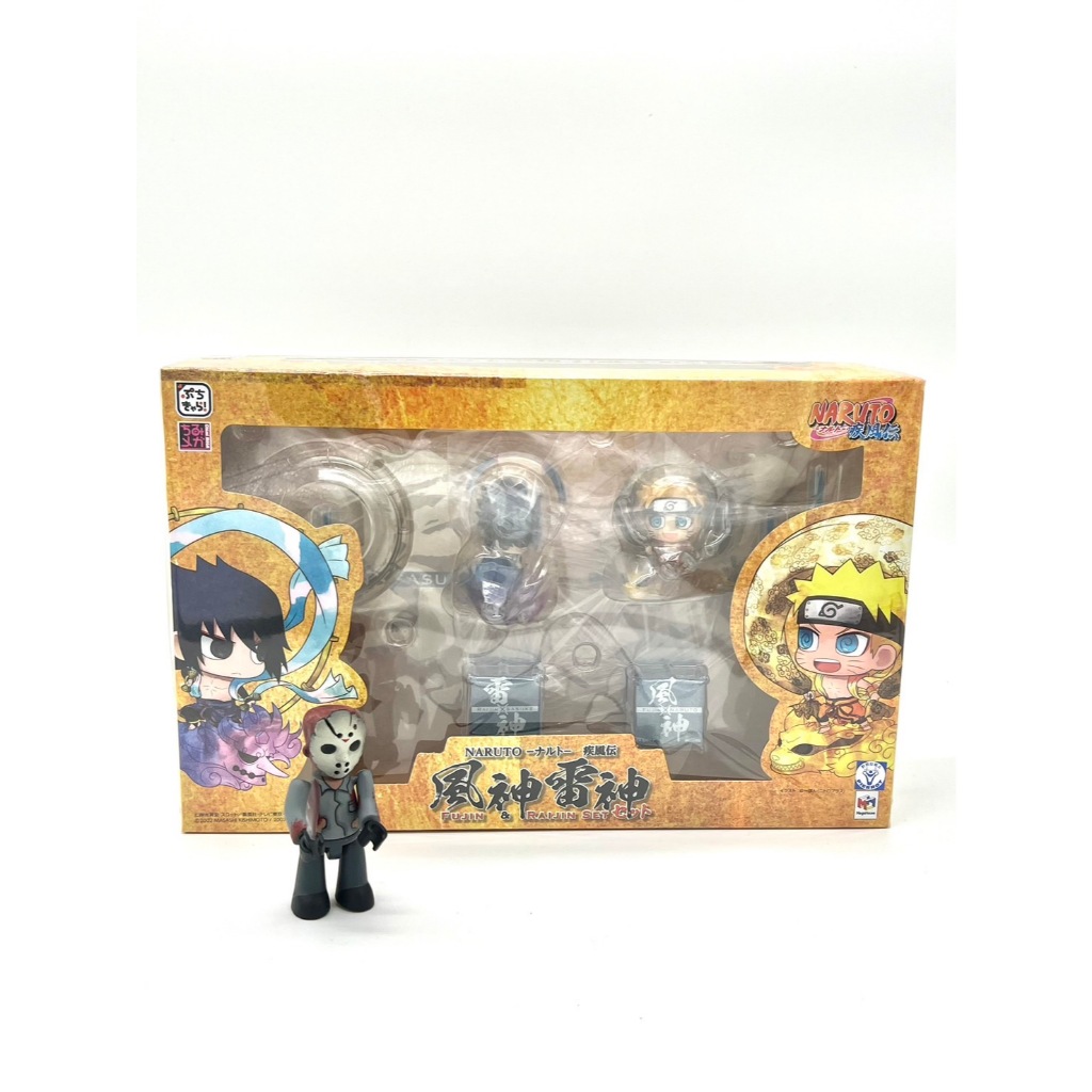 Naruto Sasuke Action Figure Set Megahouse Anime Fujin And Raijin Petit ...