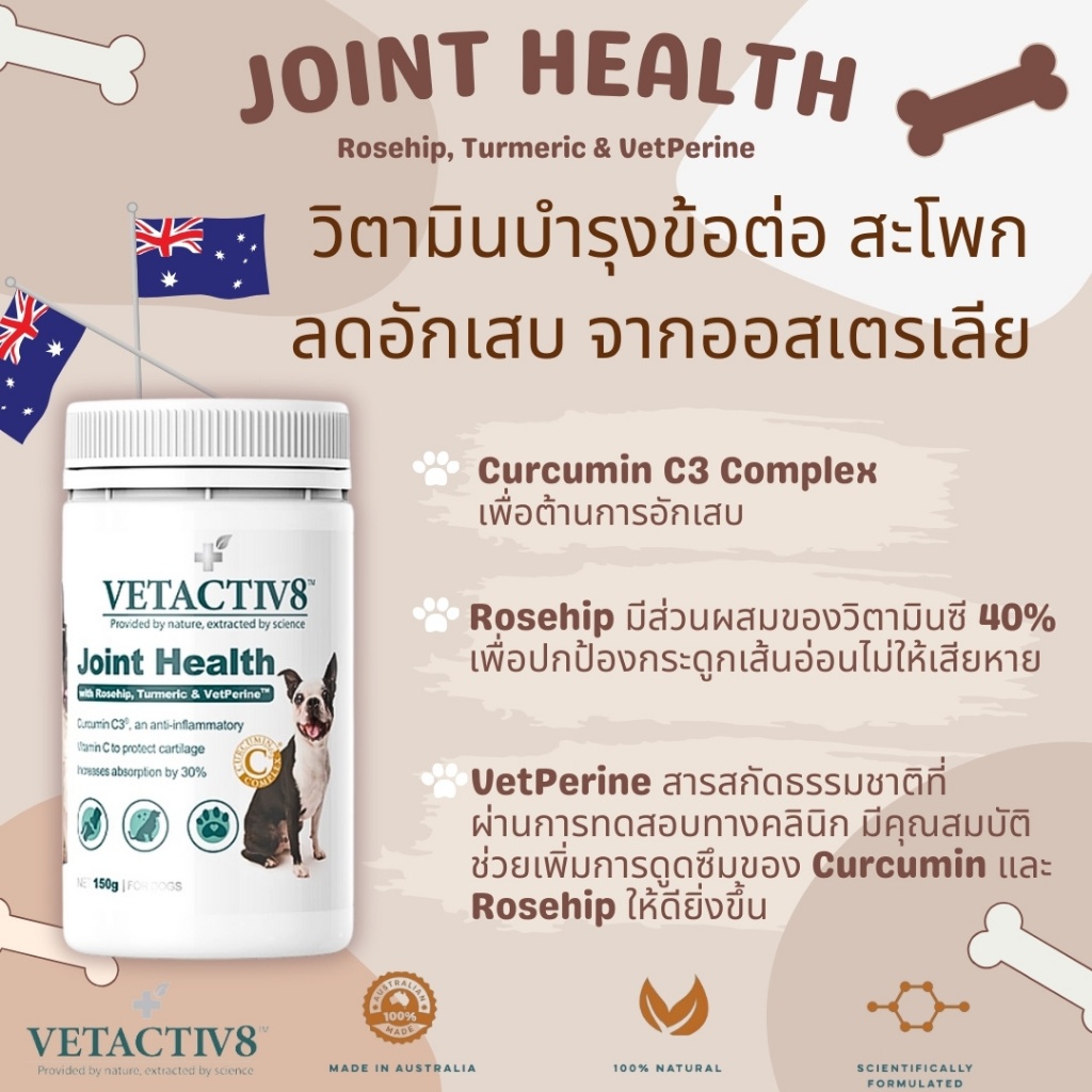 Vetactivat8 Joint Health Vitamin Nourishes Joints. Reduces Inflammation ...