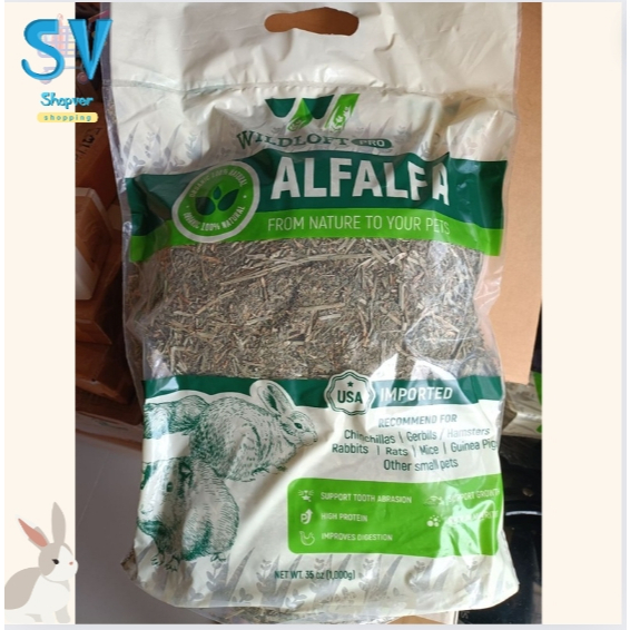 Wildloft PRO Premium Natural Alfalfa Sifted Dust 1 Kg.dust Alpha Grass ...