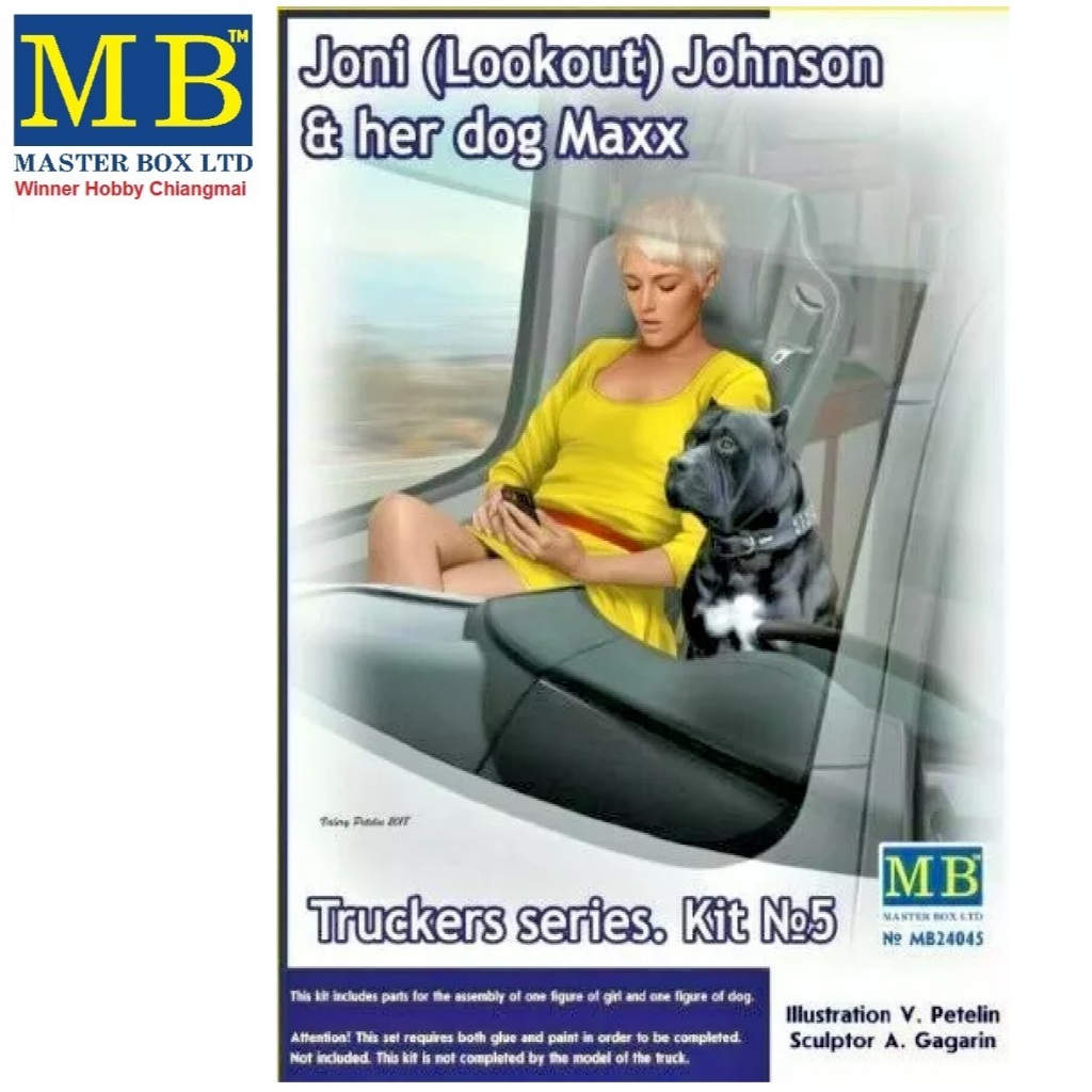Master Box 24045 Truckers series Figure Model. Joni (Lookout) Johnson ...