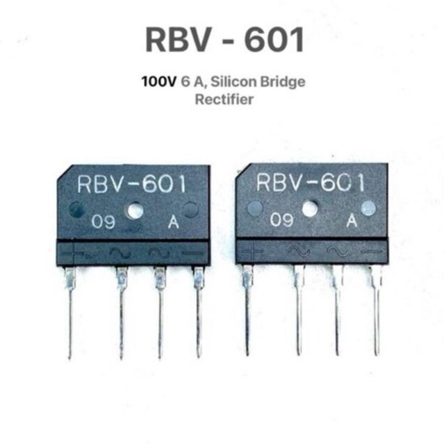 RBV-601 Bridge Diodes 100V 6 A Silicon Rectifier | Shopee Philippines