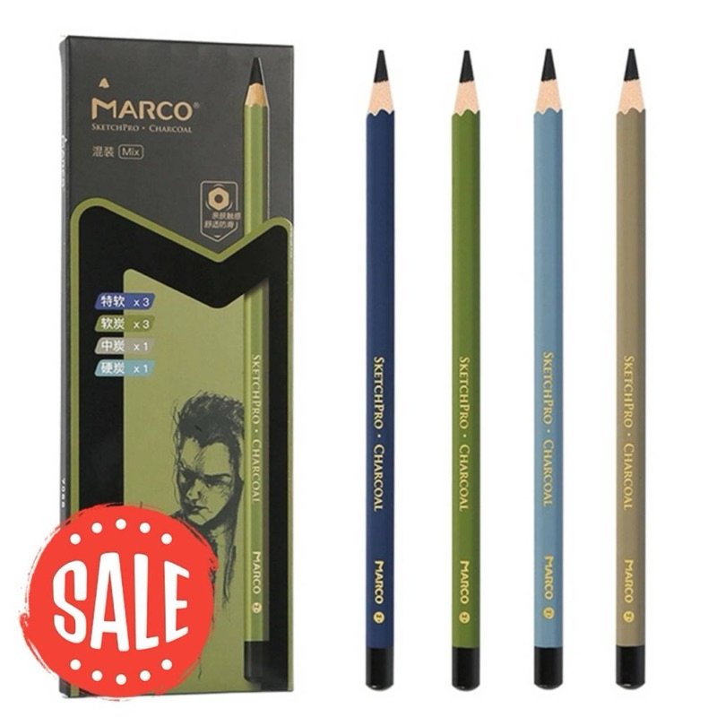 Marco Drawing Pencils 8 Sticks: Sketch Graphite Pencil | Shopee Philippines