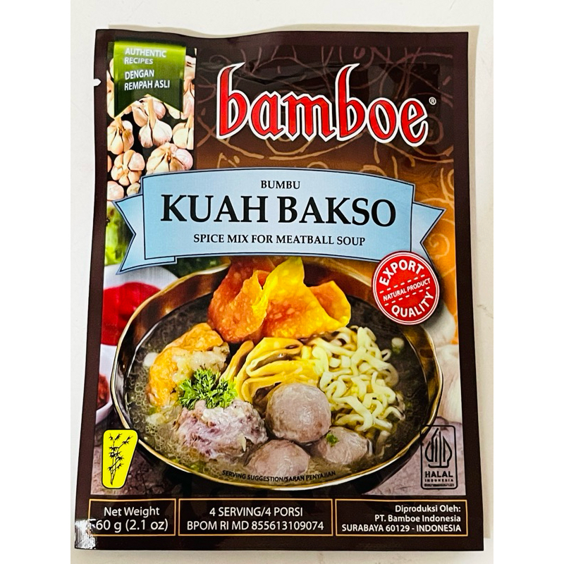 Indonesia Bumbu Bamboe Kuah Bakso /Instant Spice Mix for Meatball Soup ...