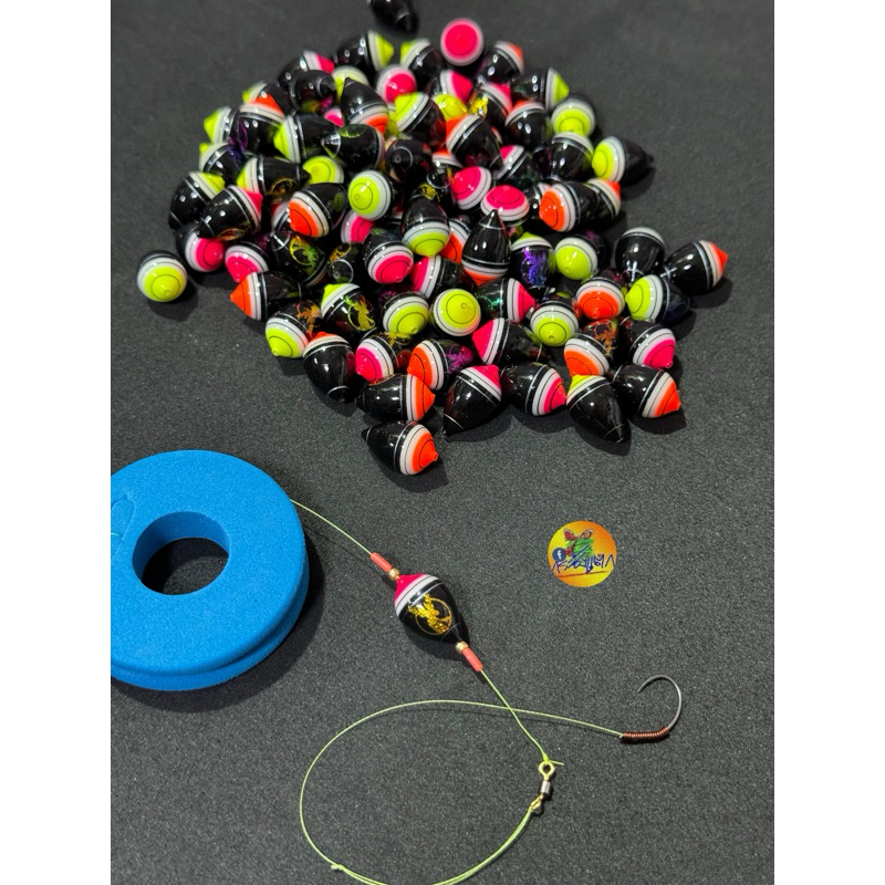 Ready Set For Shrimp Fishing Pond Choose Hook Eye Color Buoy Cage ...
