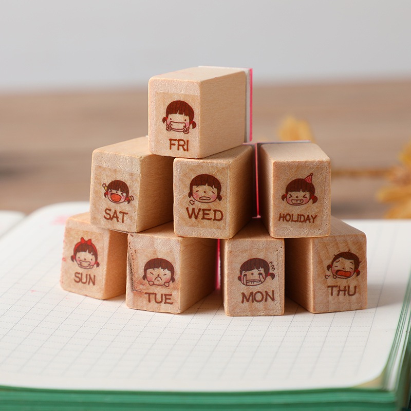 Cute Cartoon Stamping Body Cherry Garden Stamp Diary Decoration Diy ...