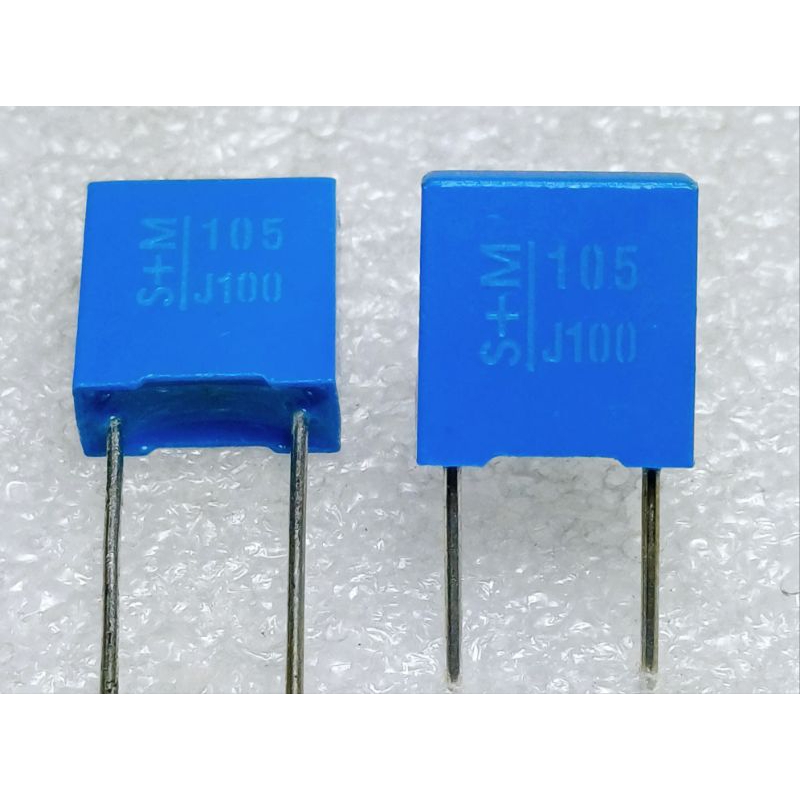 S+M 1uf 105 100V 5% METAL FILM POLYESTER CAPACITOR Type | Shopee ...
