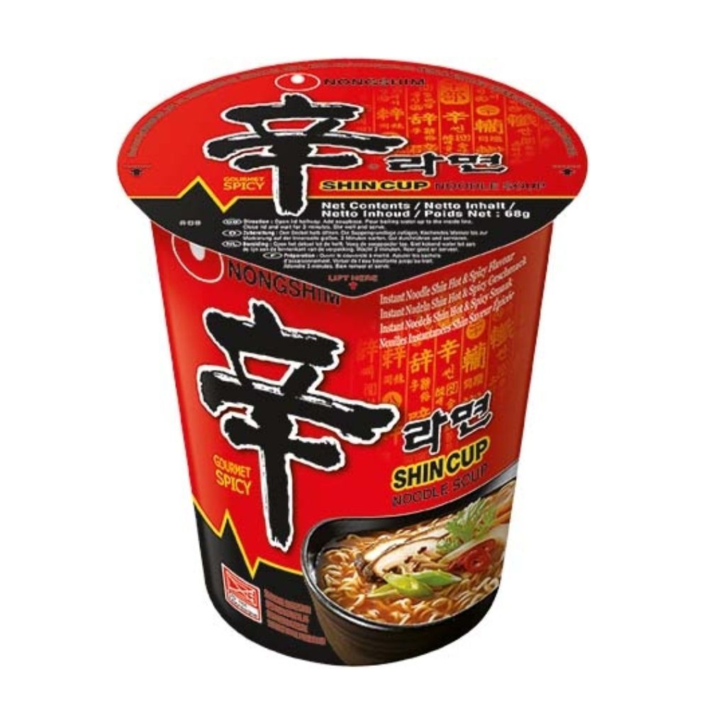 nong shim shin ramyun noodle soup cup Ramyeon Korean Instant 68g ...