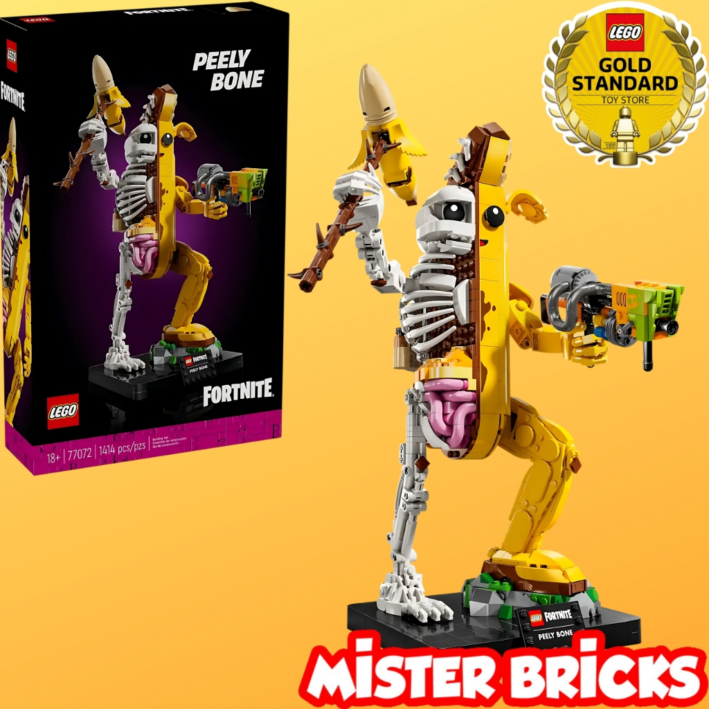 LEGO Fortnite Peely Bone Cool Game Icon Character With Animated Feature ...