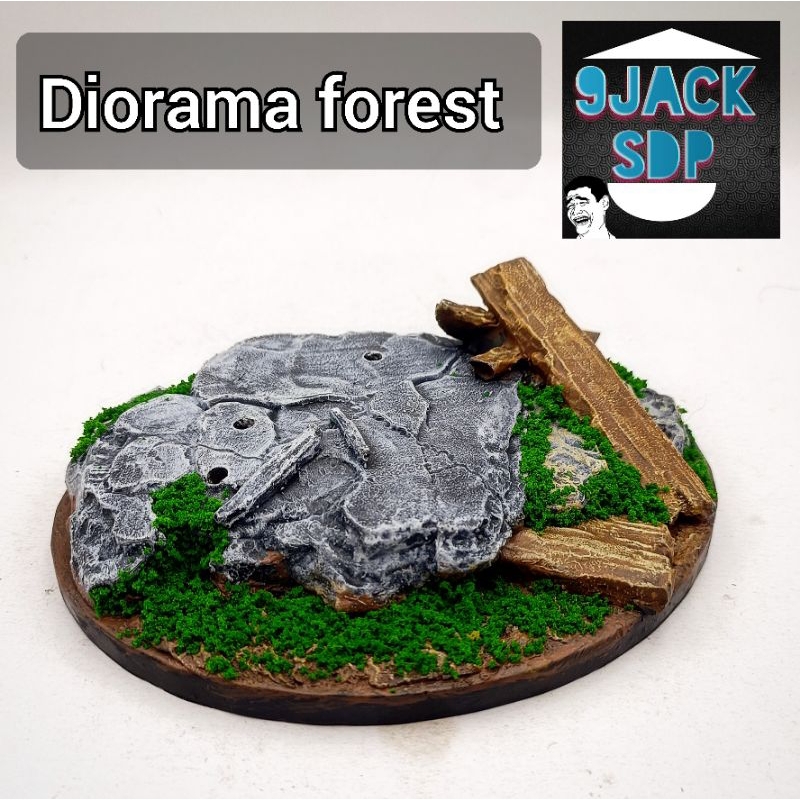 Diorama forest Floor Simulation Scene Resin arttoy figure model ...