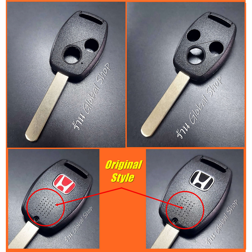 Honda Original Style Key With Logo 1pc (Red Or Black) Must Pump A New ...