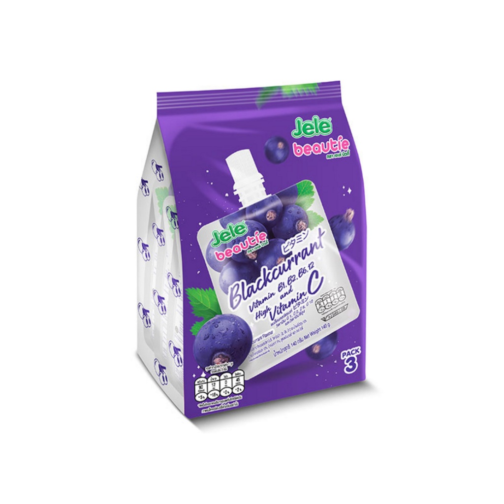 Jele Jelly Beauty Blackcurrant 140g (3pcs Pack) | Shopee Philippines
