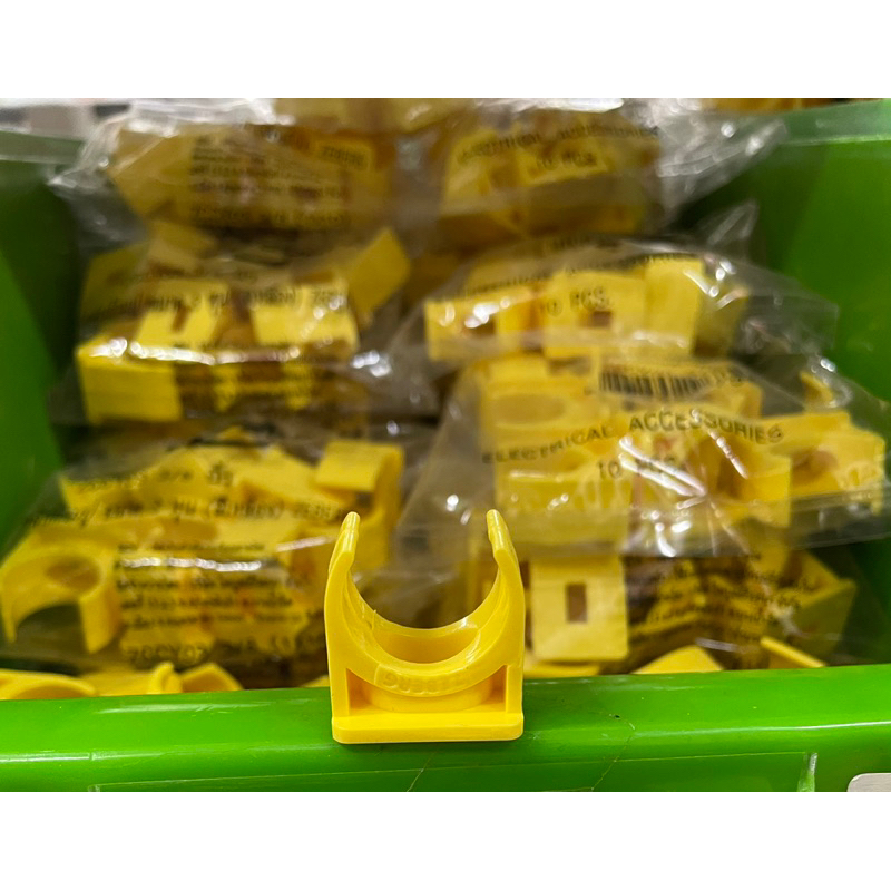 PVC Claw 3/8 "(3 Inch) Clamp Pipe Lock 3/8" Yellow (10 Pcs/Pack ...