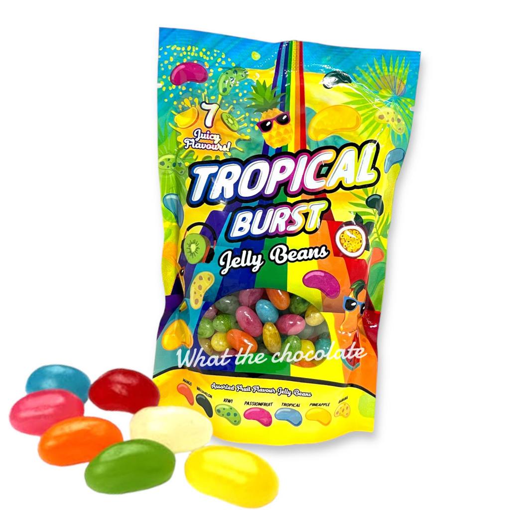 Jelly beans Tropical Burst Chewy Candy (7 Types Of Fruit Flavors ...