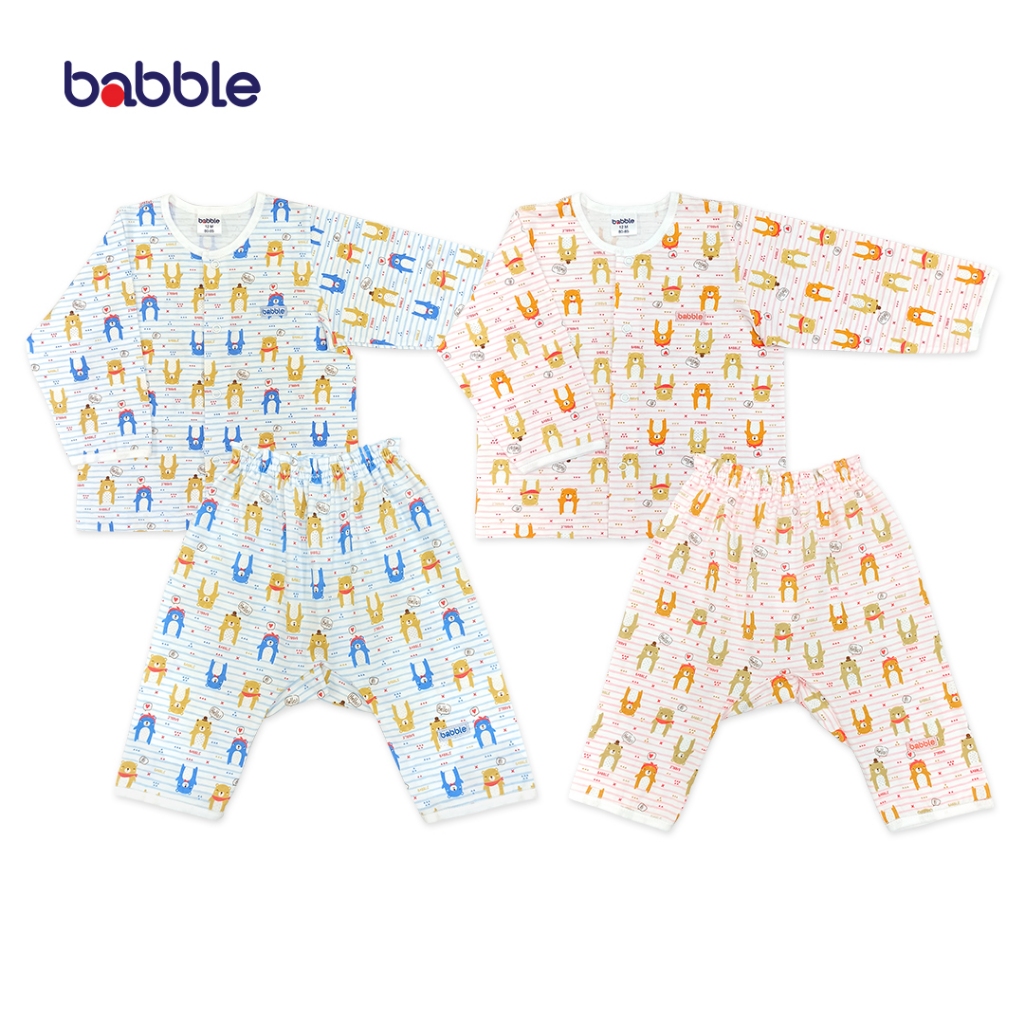 BABBLE Kids Pyjamas Set 3 To 7 Years Old Giant Bear Collection (Blue ...