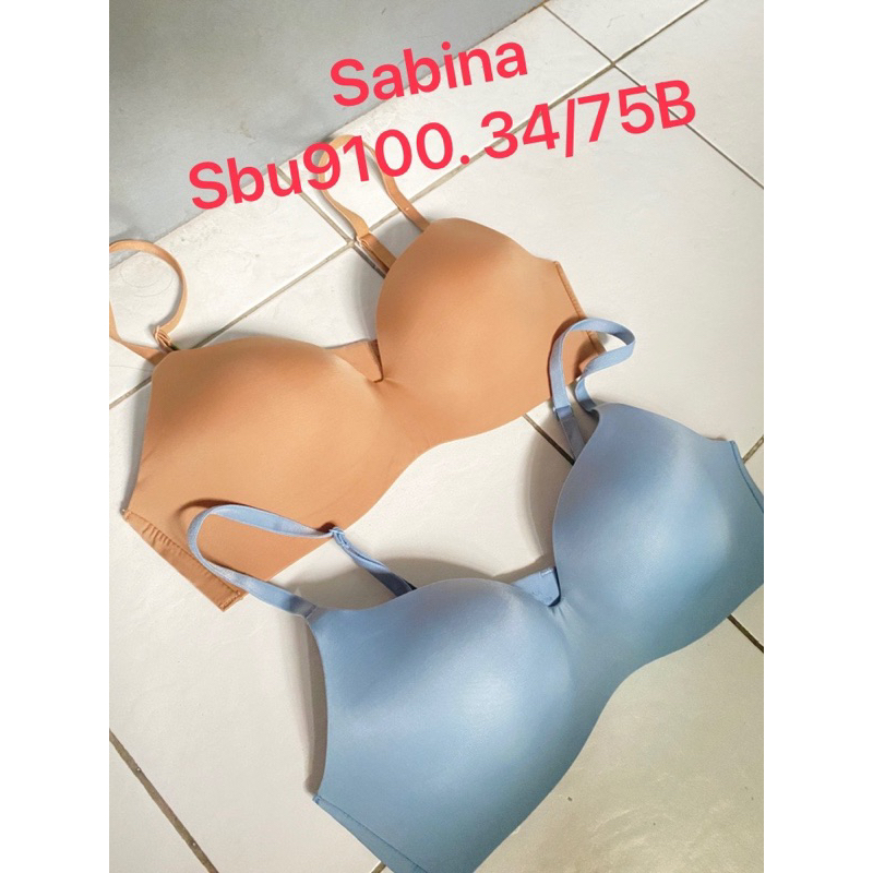 SABINA New 2nd Hand (1 Piece) S BRALESS Seamless Bra Model PRETTY PERFECT Code SBU9100 Dark ...