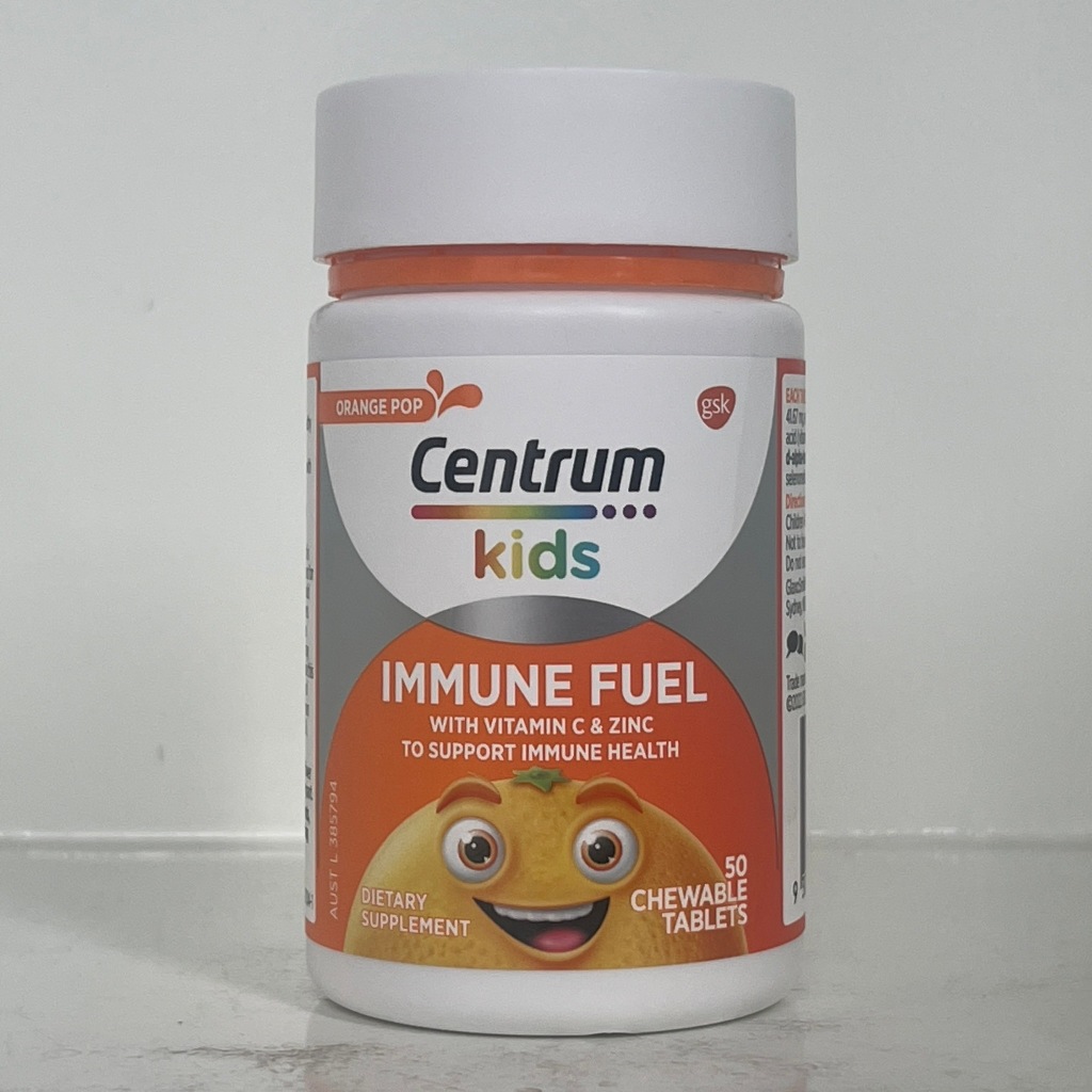Centrum Kids Immune Fuel 50 Chewable Tablets Support Child Healthy ...