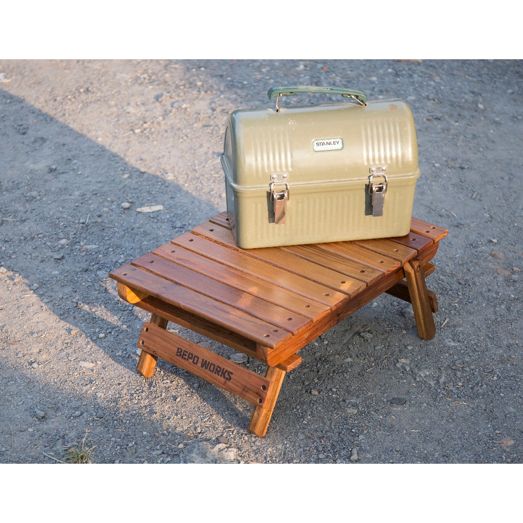 Solid Wood Folding Table Small Size Old Woodworking | Shopee Philippines