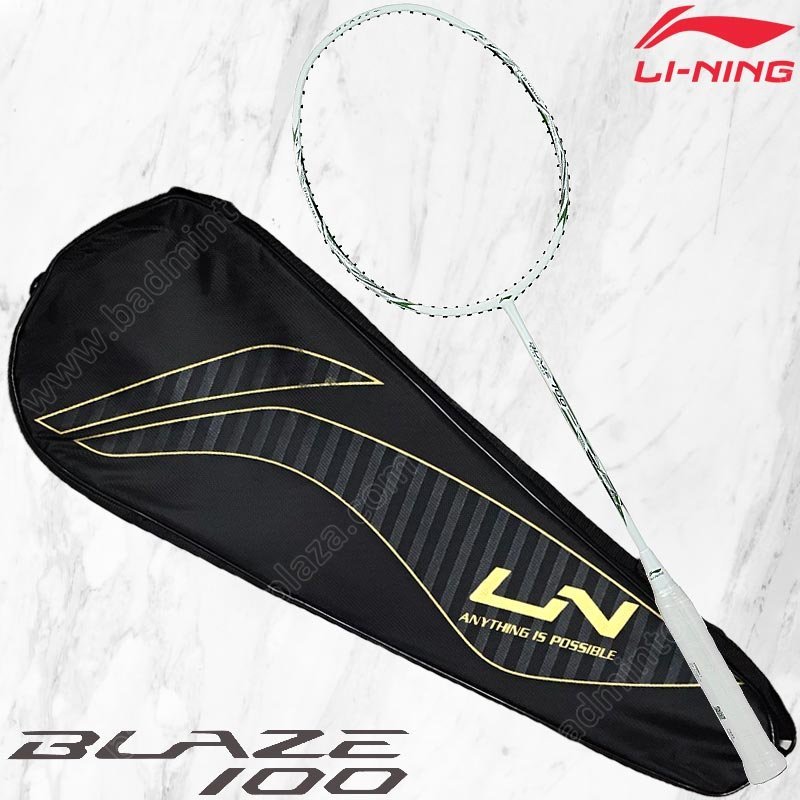 Li-Ning Badminton Racket BLAZE 100 White Free! String (AYPS297-1 ...