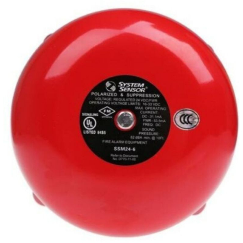Fire Alarm Bell SSM24-6 24VDC | Shopee Philippines