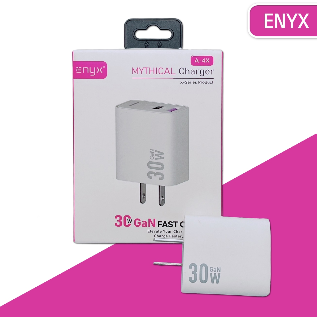 ENYX Model A4X 1USB/1PD Fast Charger GAN 30W Charge 2 Times Faster A4X | Shopee Philippines