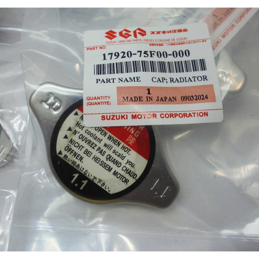 Genuine SUZUKI XL7 RADIATOR CAP L7 Stopper Type 1.1Bar (108kPa) Part no ...