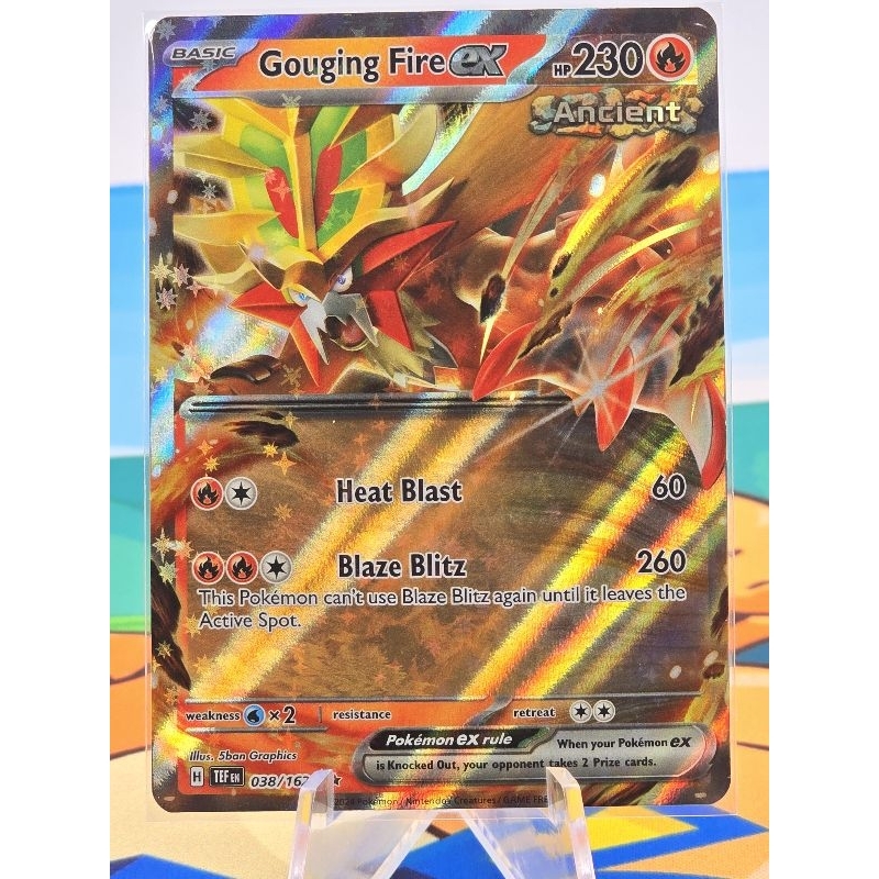 Pokemon Card "Gouging Fire EX 038/162" ENG Temporal Forces | Shopee ...