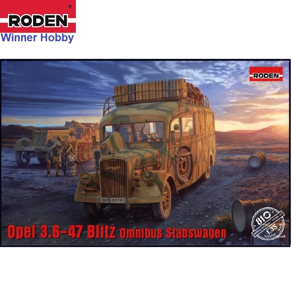Roden 810 Opel 3.6-47 Omnibus Staffwagen scale 1/35 Military Truck ...
