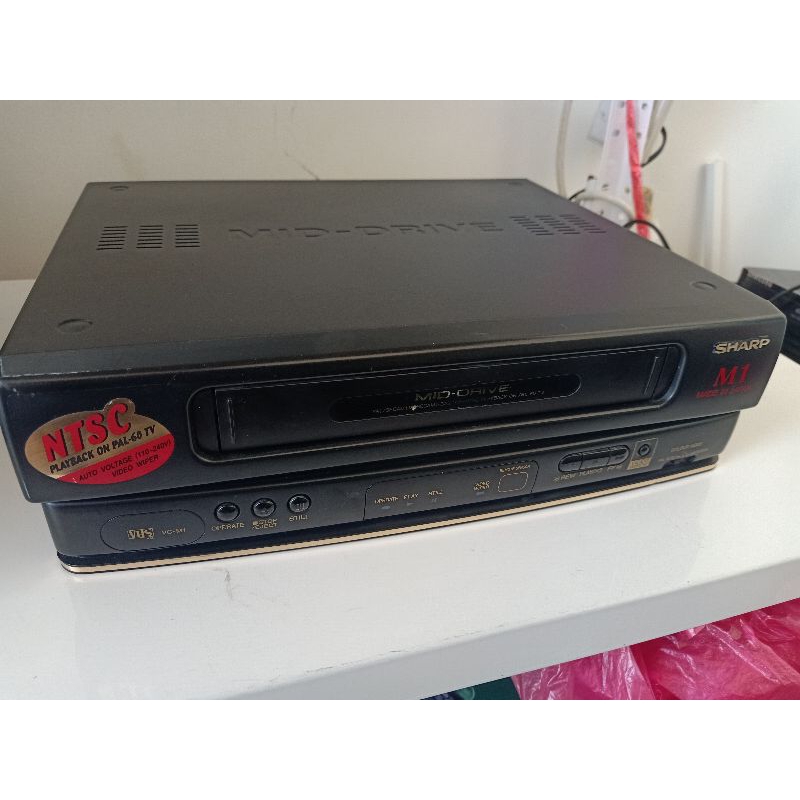 Sharp VDO VHS Video Player Mono System Made In Japan. Normal Use ...