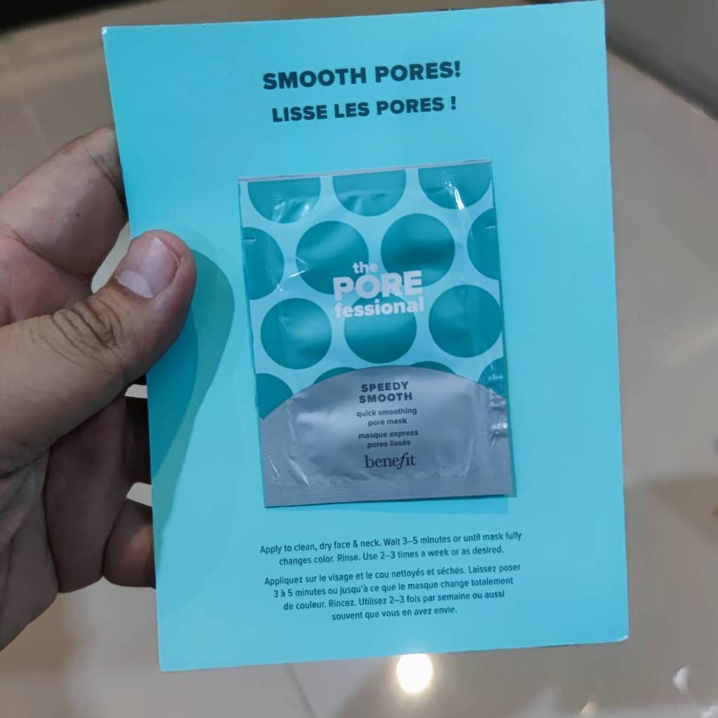 1 _Benefits the Pore Professional Speedy Smooth mask2.5g/ Foaming Cleanser 1ml | Shopee Philippines