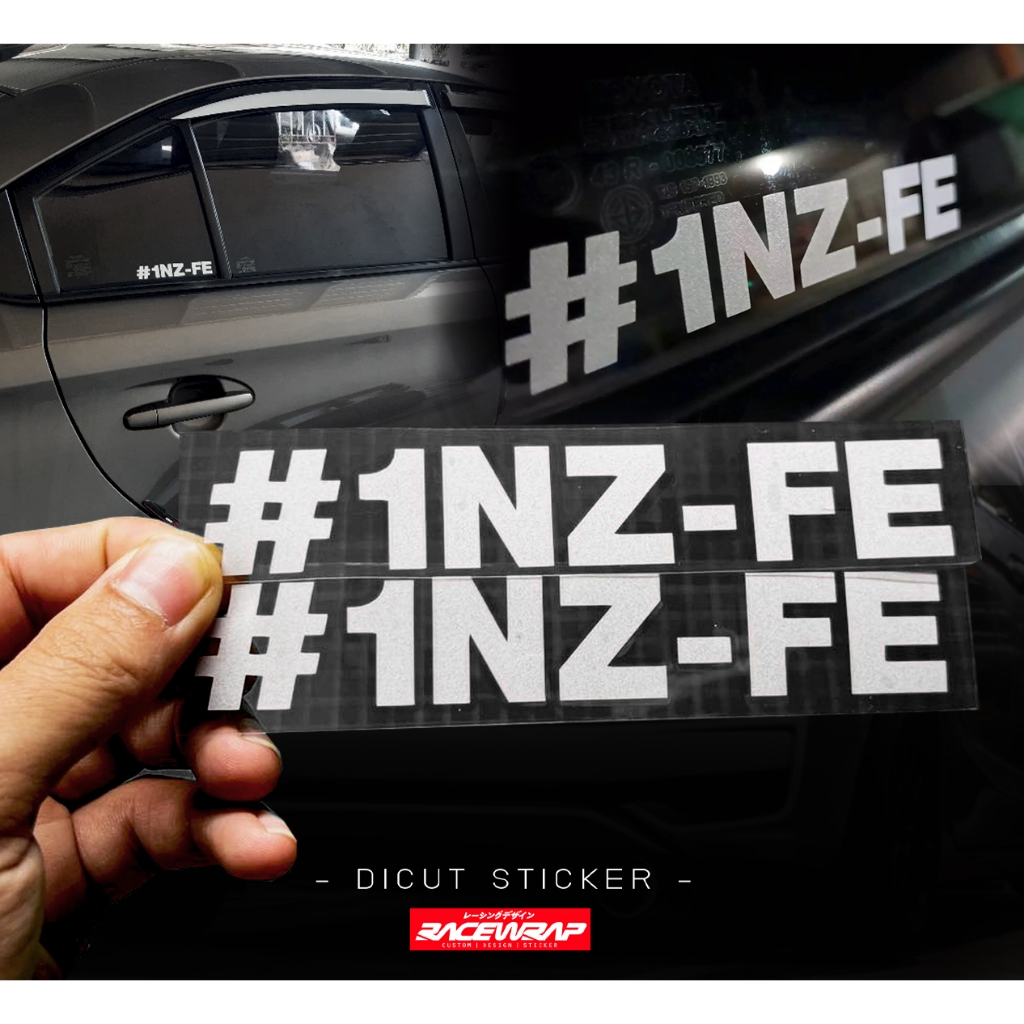 Sticker "1nz-fe" Used To Attach The Edge Of The Glass toyota Such As ...
