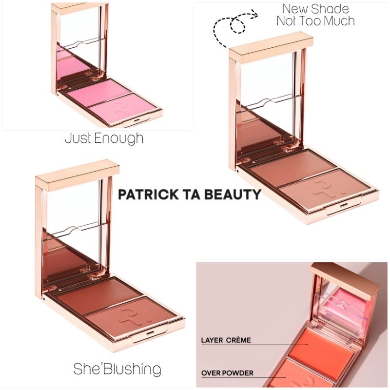 Patrick Ta MAJOR HEADLINES DOUBLE-TAKE Cr Me & POWDER BLUSH DUO | Shopee Philippines