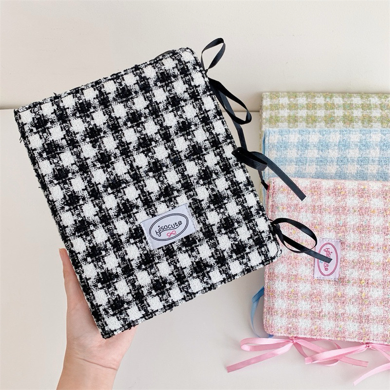 Checkered File Ribbon Side Hisocute A5 Size Card Storage Collect book ...