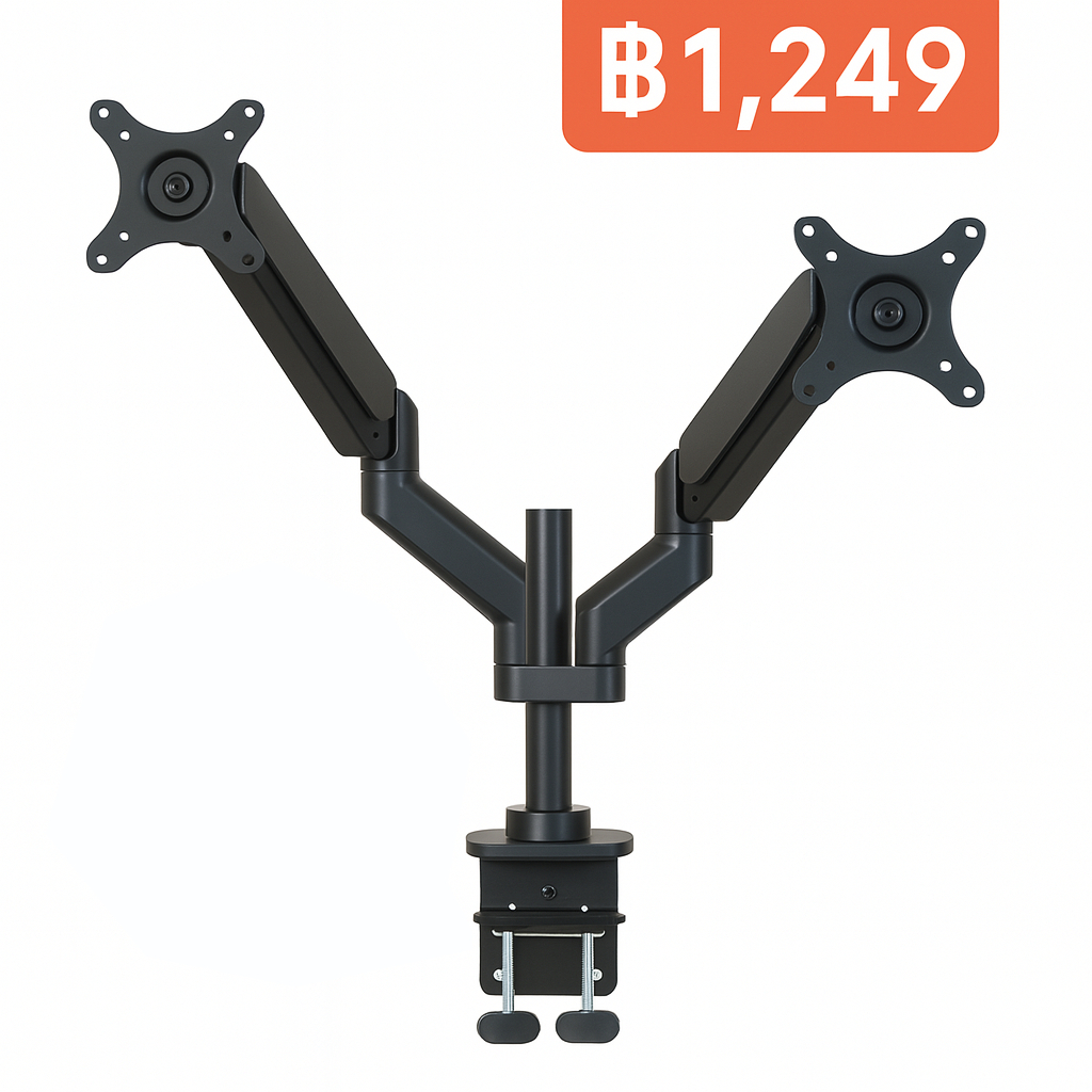 Dual Monitor Grip Arm For 32-Inch Table Clamp-On (Second Hand) | Shopee ...