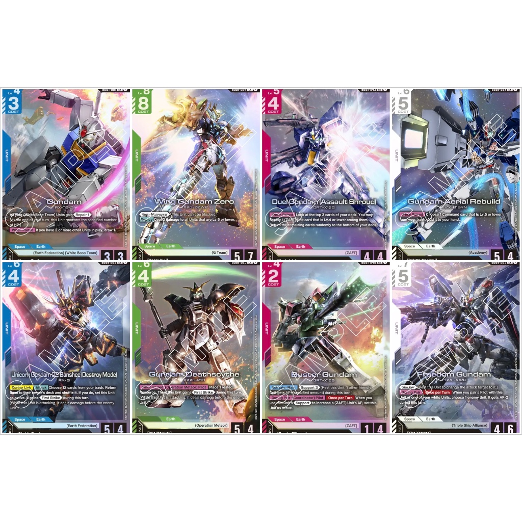 LR Gundam Card Game [ENG] From The Newtype Rising English Set Choose GCG | Shopee Philippines