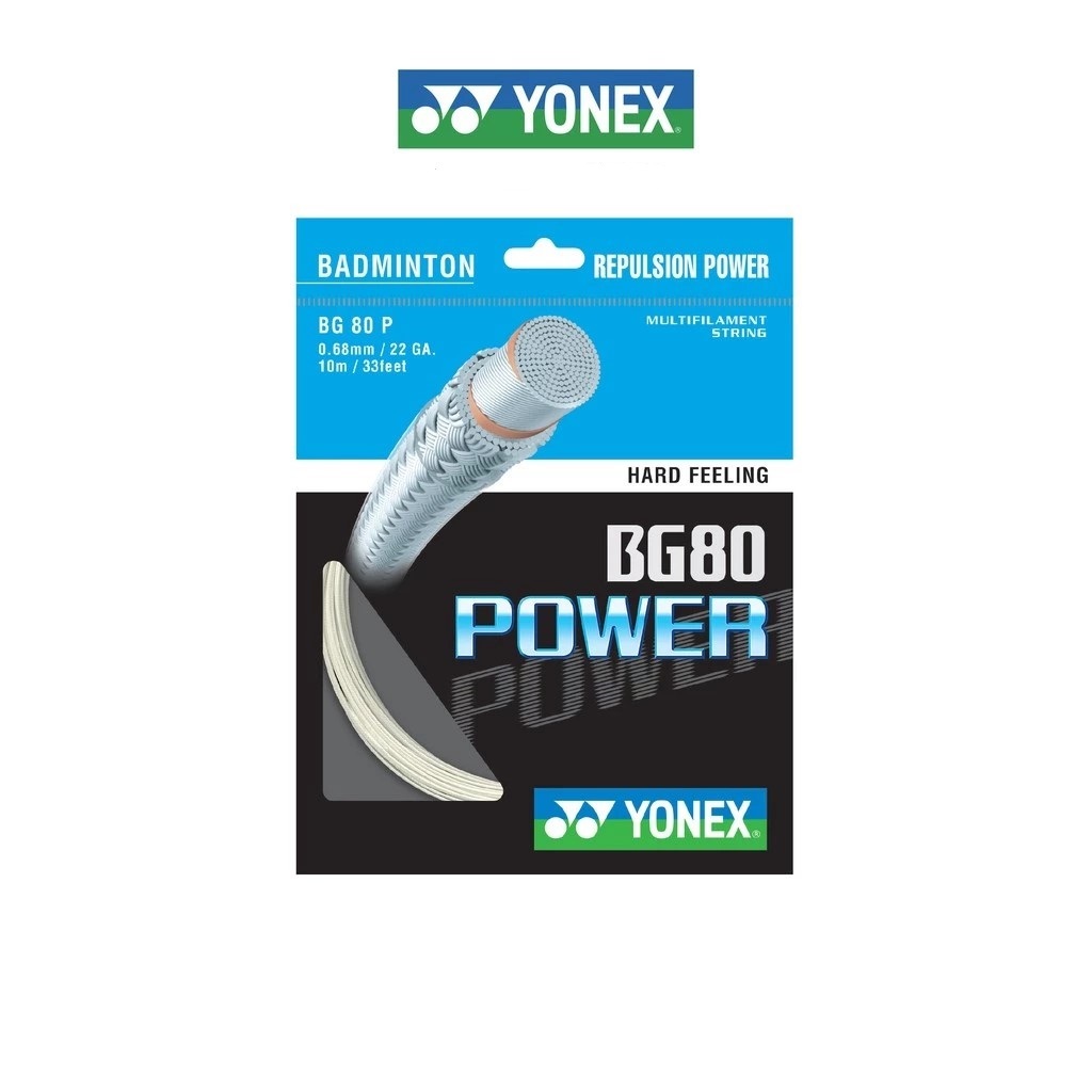 YONEX BG80 POWER Badminton String Braided Fiber Size 0.68 Mm. Combining ...