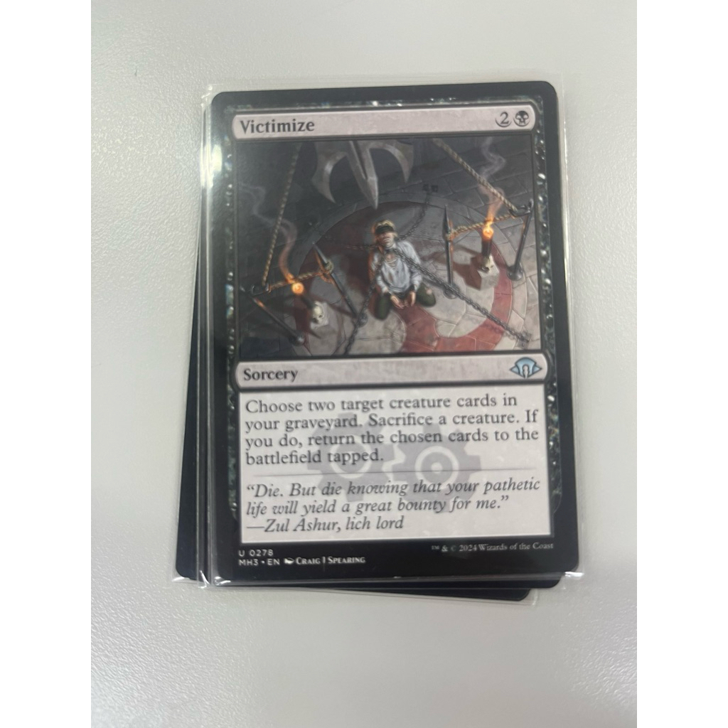 MTG Victimize Black Magic the Gathering EDH MH3 Card Ex-Nm Condition | Shopee Philippines