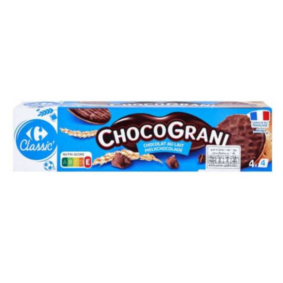 CARREFOUR Chocograni Chocolate Au Lait Crispy biscuits 200g.-Classic ...