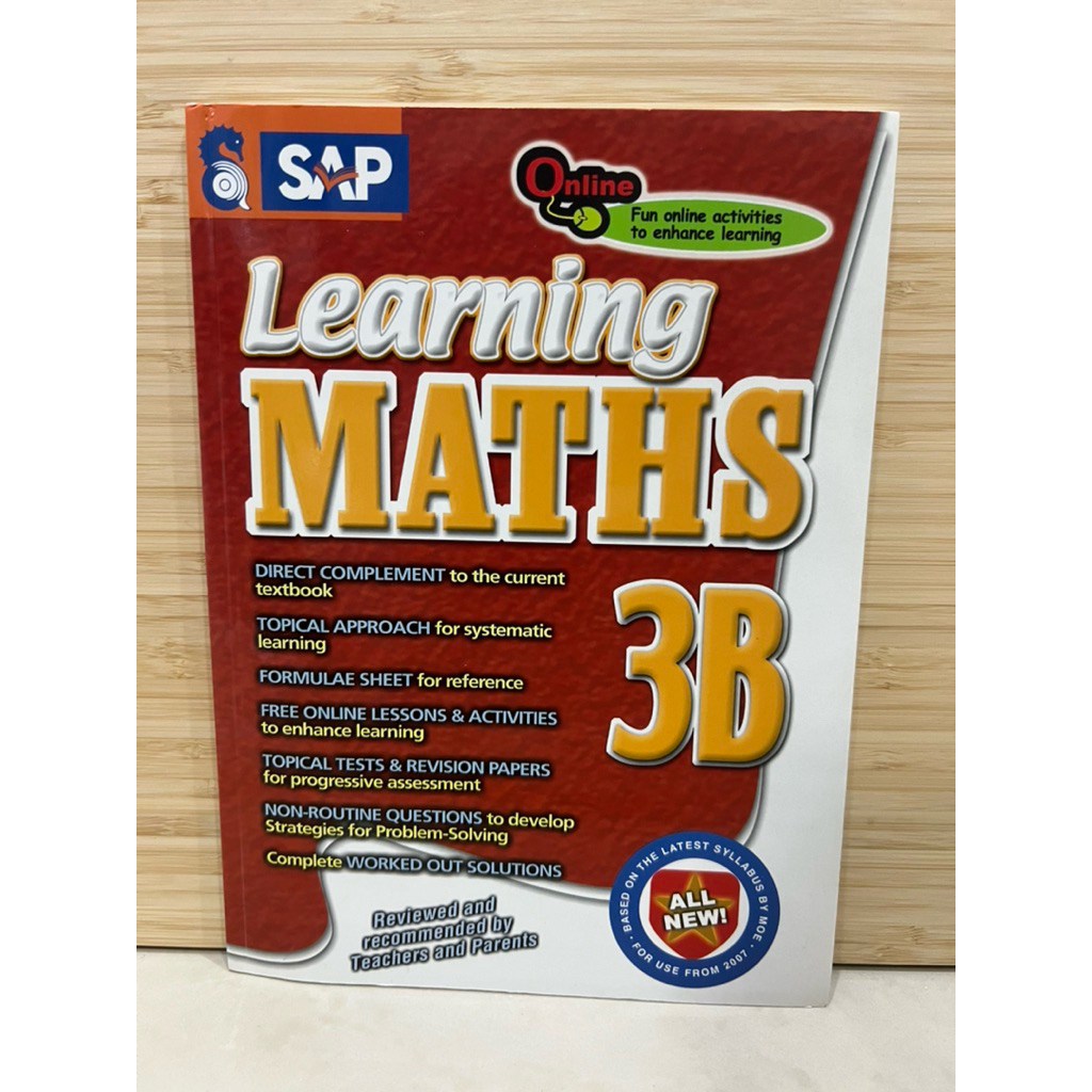 Learning Maths 3B (with answers) | Shopee Philippines
