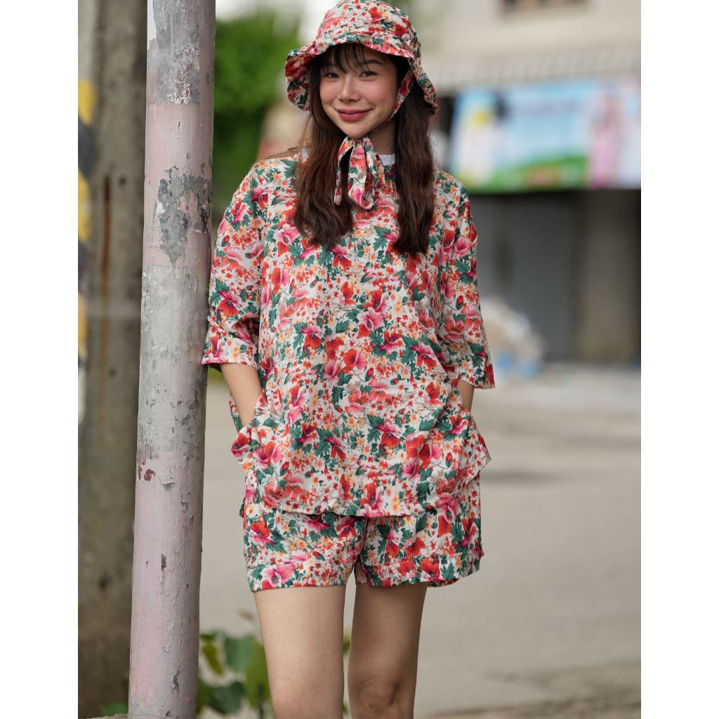 Hanami Bloom Set (V1006) Cute Floral Set. Japanese Vintage Style ...