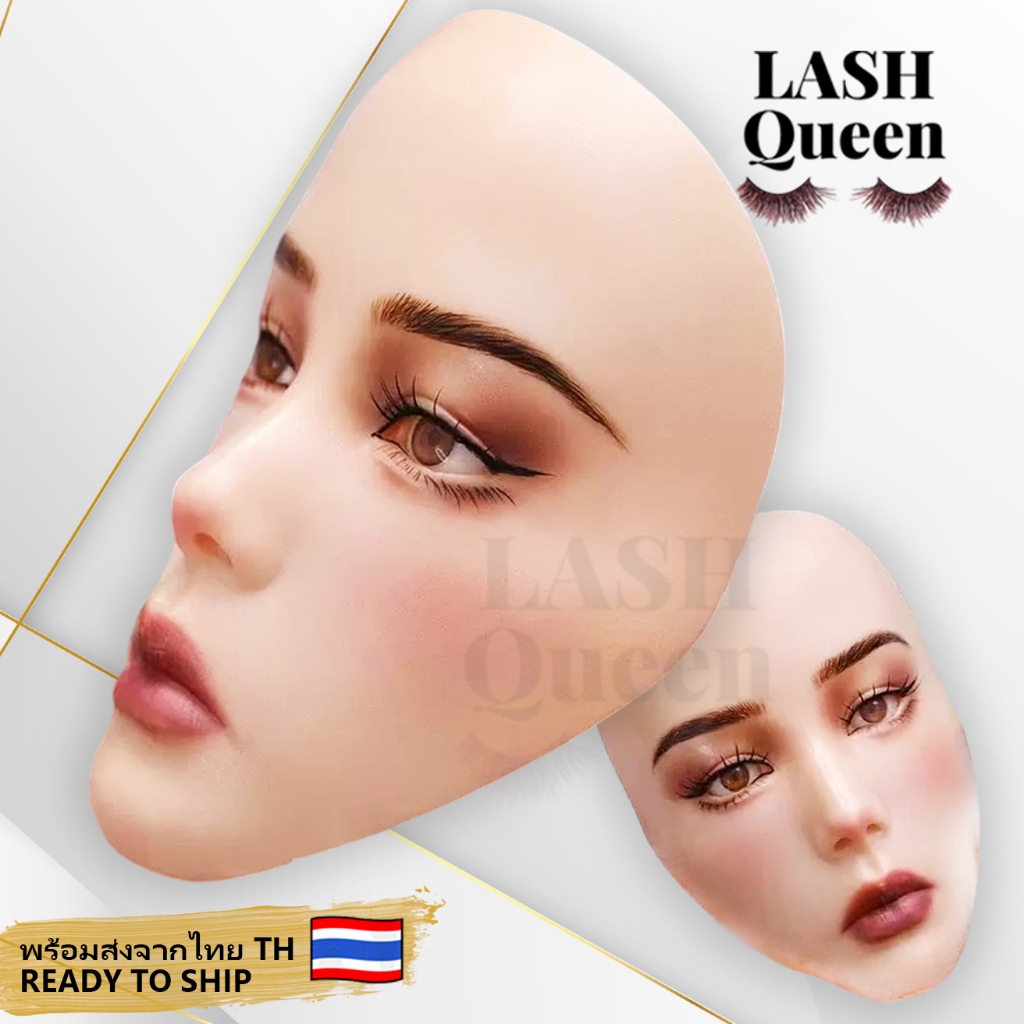 LASH QUEEN mannequin Sent From Thailand Makeup Practice Head Eyelash ...