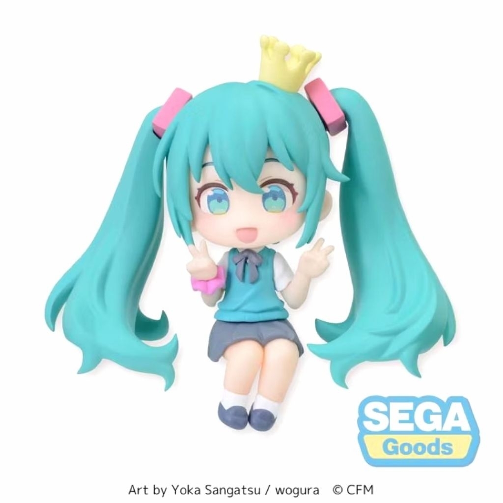 Rare Very Cute SEGA Chokonose Mini Figure Hatsune Miku 16th Anniversary ...