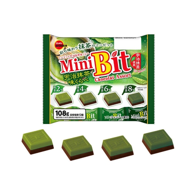 Bourbon mini Bit U 4i Matcha Flavor J Degree Chocolate Assort 12P ...