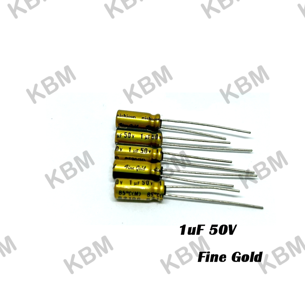 CAPACITOR (CAPACITOR) 1uF 50V NICHICON AUDIO Fine Gold | Shopee Philippines