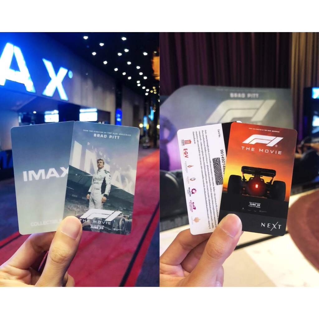 F1 The Movie Trading Card IMAX Collectible M Generation Member From Major Cineplex | Shopee ...