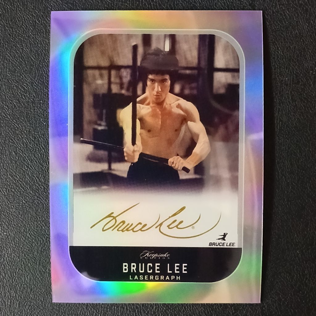 Signature Card Laserprint Bree BRUCE LEE LASERGRAPH KEEPSAKE 50TH ...