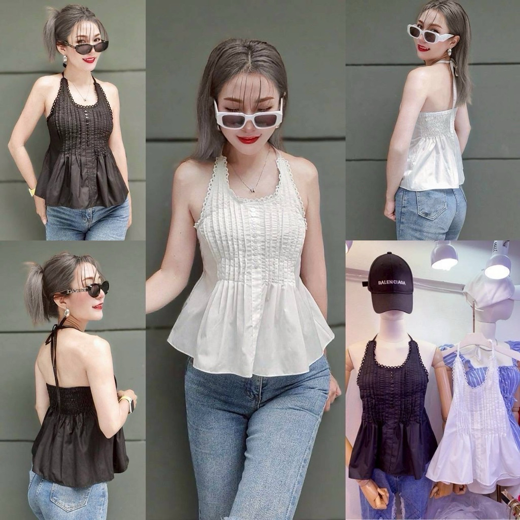 ReeYa Top A Beautiful And Classic Halter With Chic Minimalist. | Shopee ...