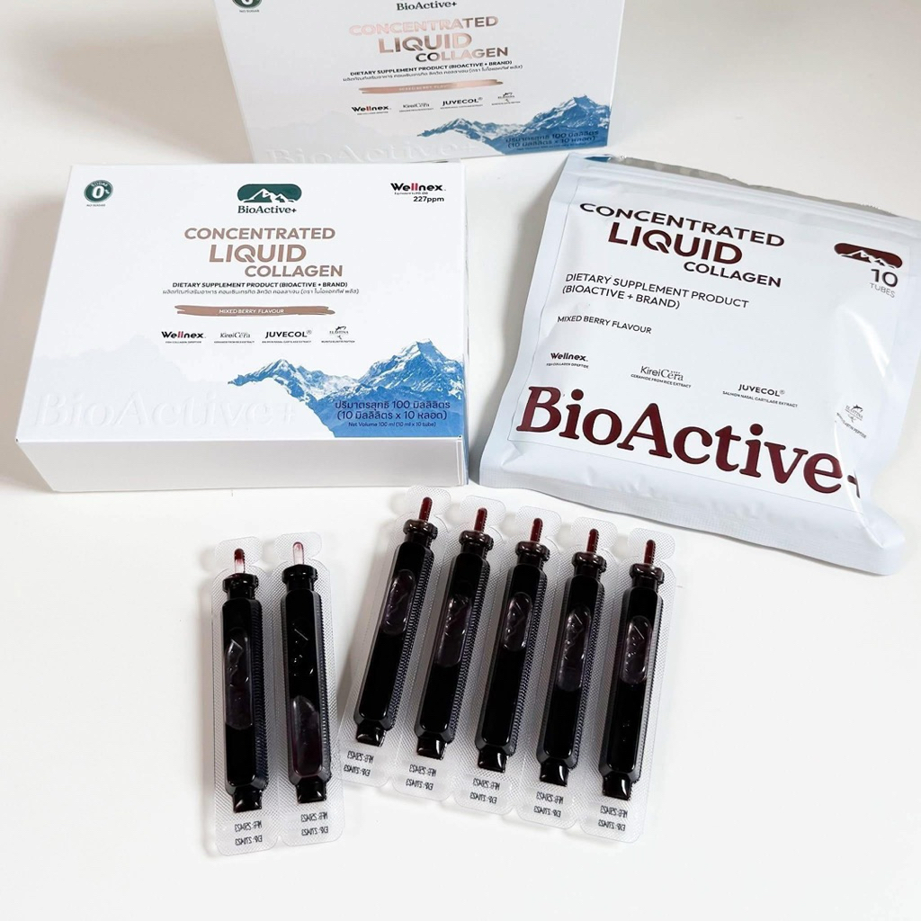 BioActive + Concentrated Liquid Collagen Flavor Mixed Berry [Box/Trial ...