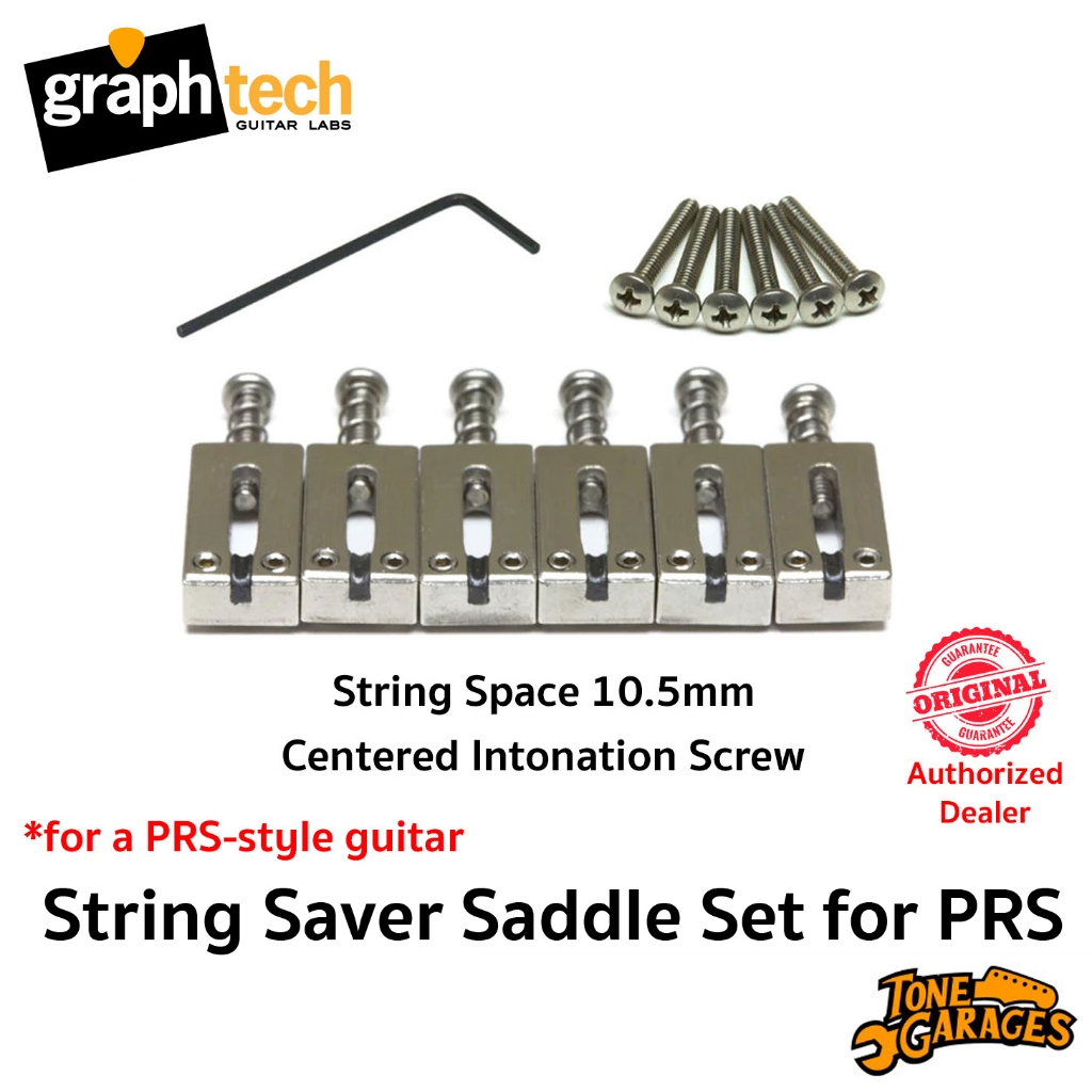 Graph Tech String Saver Saddles Set compatible with PRS Style Guitar 10 ...
