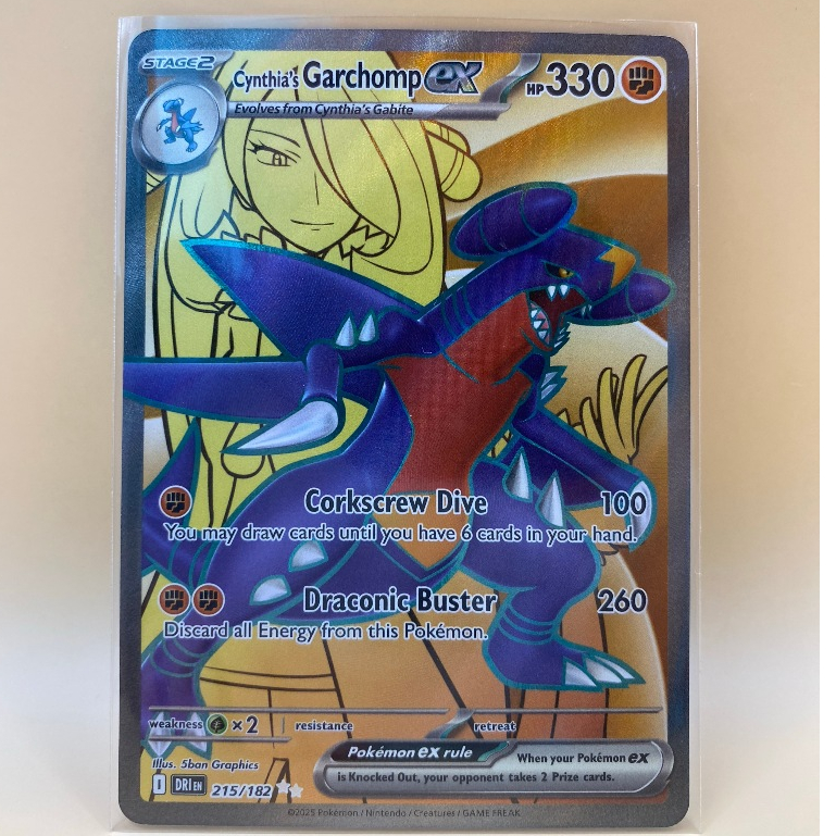Cynthia's Garchomp ex-215/182-SV10-Destiny Rivals-Pokemon Card | Shopee ...